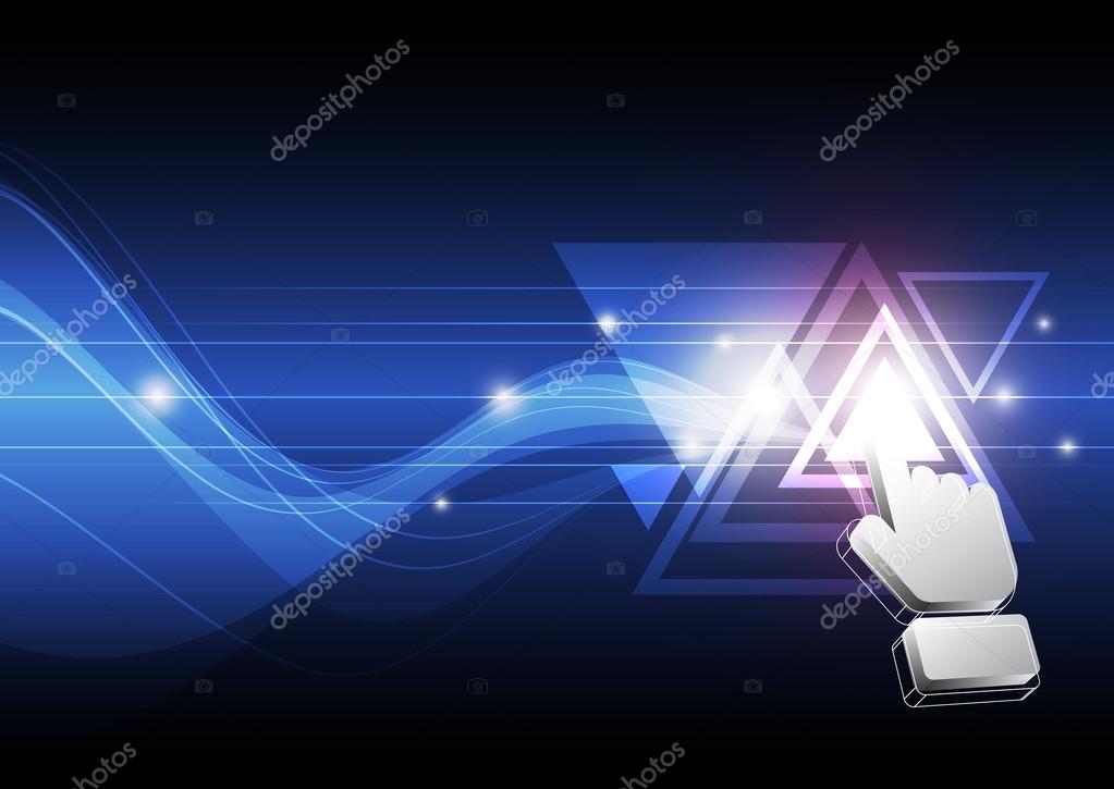 Cursor click triangle button Stock Vector Image by ©fotographic1980 ...