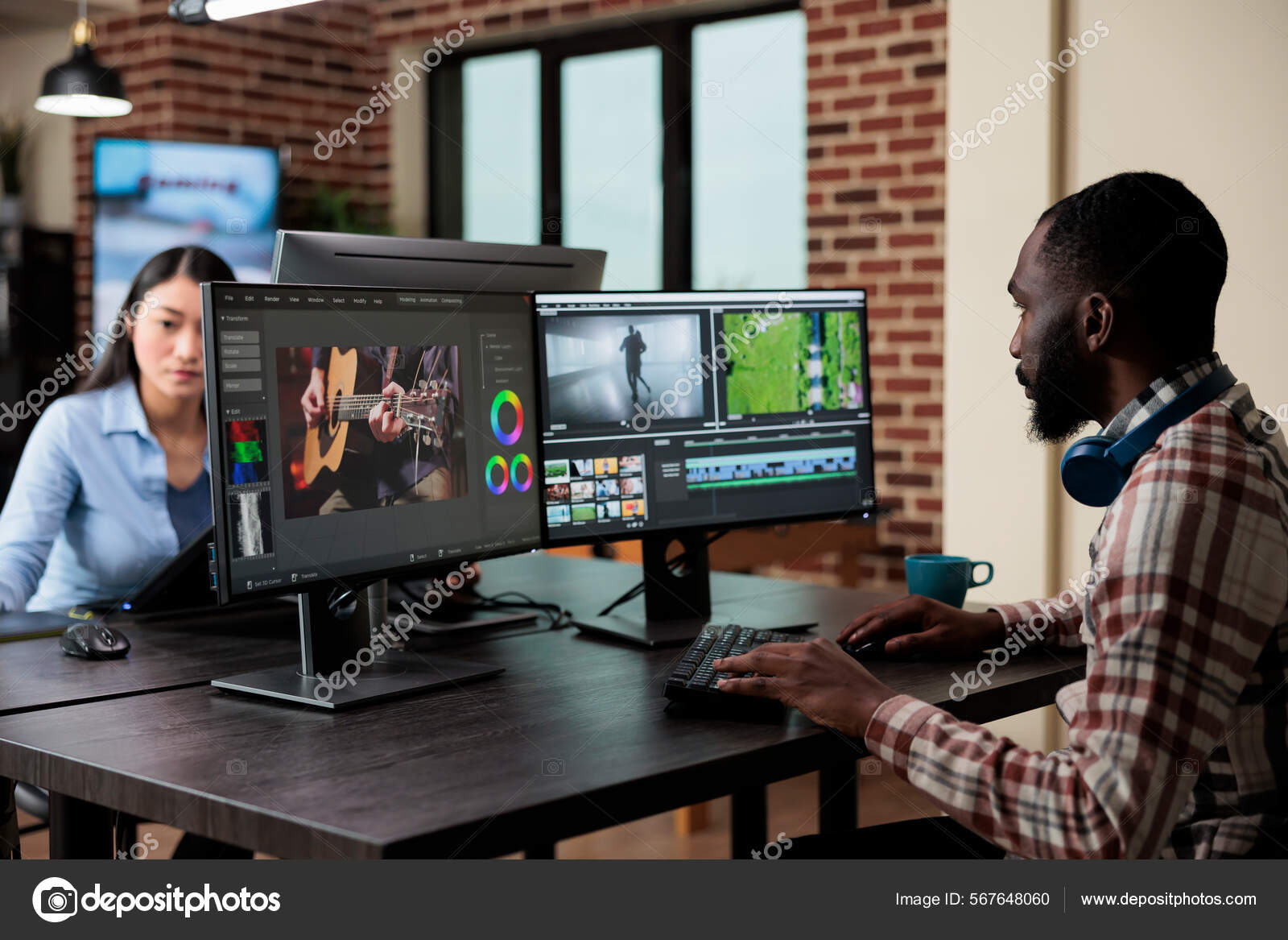 Professional Video Editing Studio