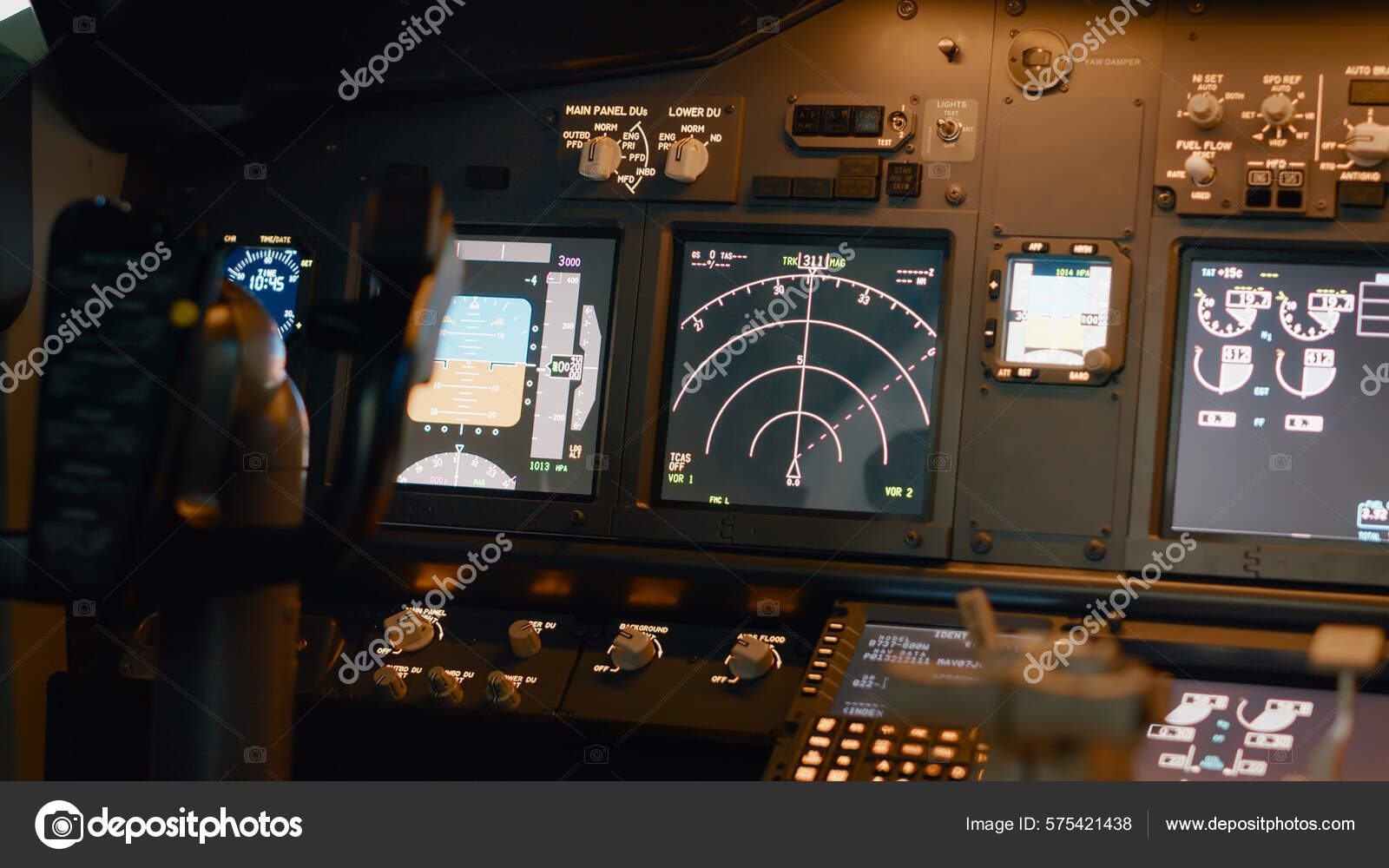 Nobody Plane Cabin Control Panel Navigation Compass Dashboard Power ...