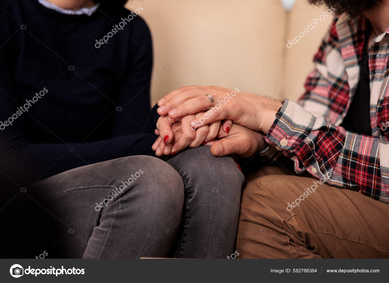 Married People Holding Hands Couple Therapy Session Counseling ...