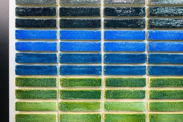 Samples of tiles for wall cladding, floor and wall covering, samples in ...