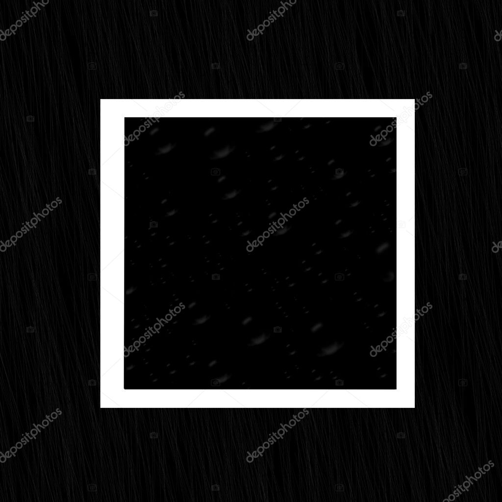 Two black squares, traces of rain and water drops — Stock Photo ...