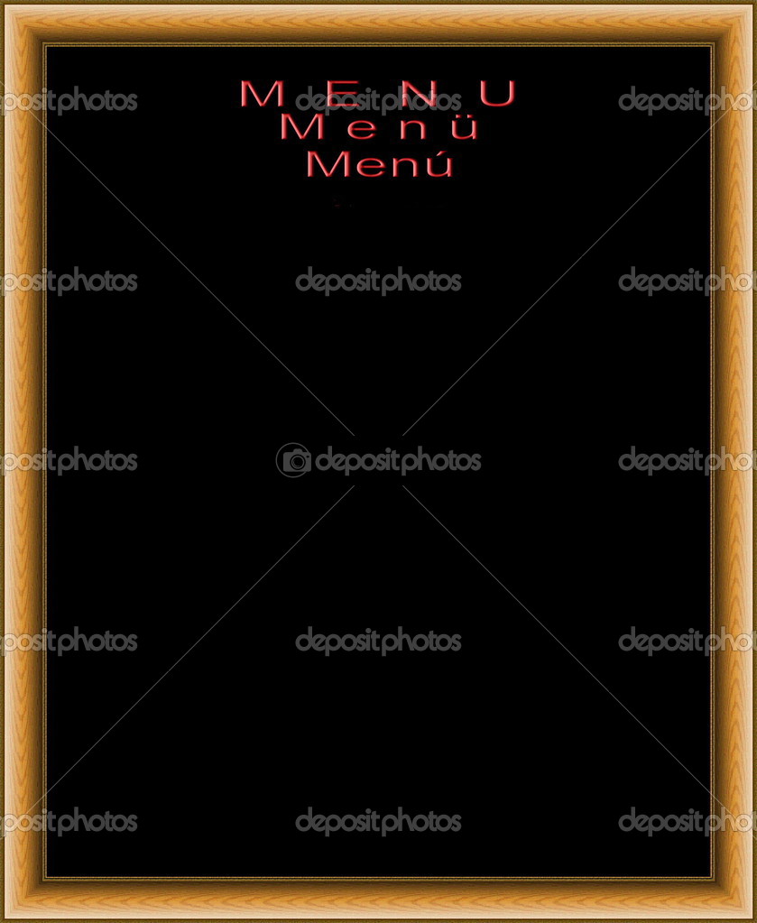 Empty menu board cutout — Stock Photo © Flik47 #40141911