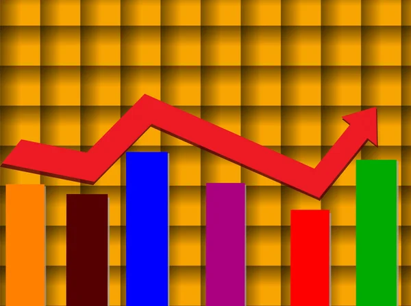 Bar chart and cartoon character stock illustration download image now ...