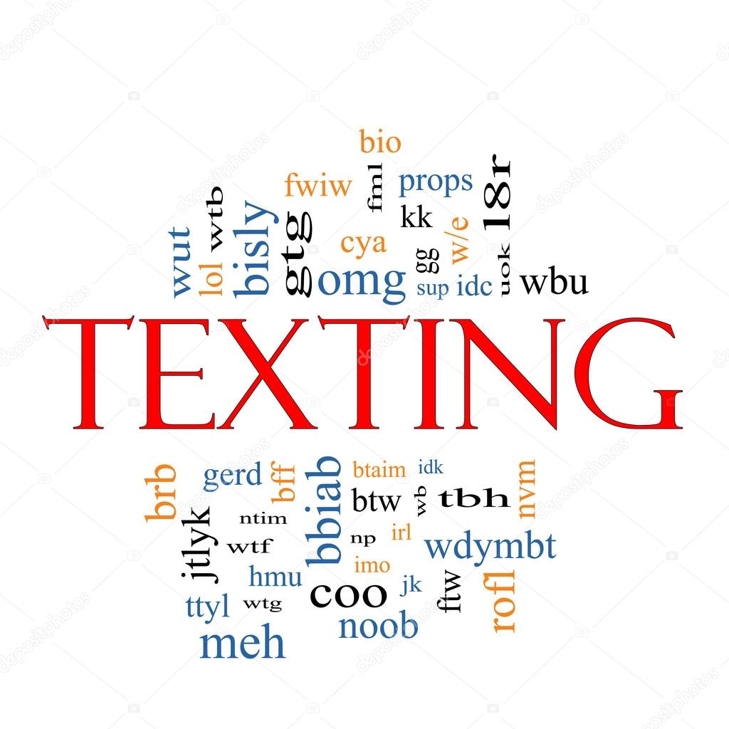 Texting Word Cloud Concept — Stock Photo © mybaitshop #12763397