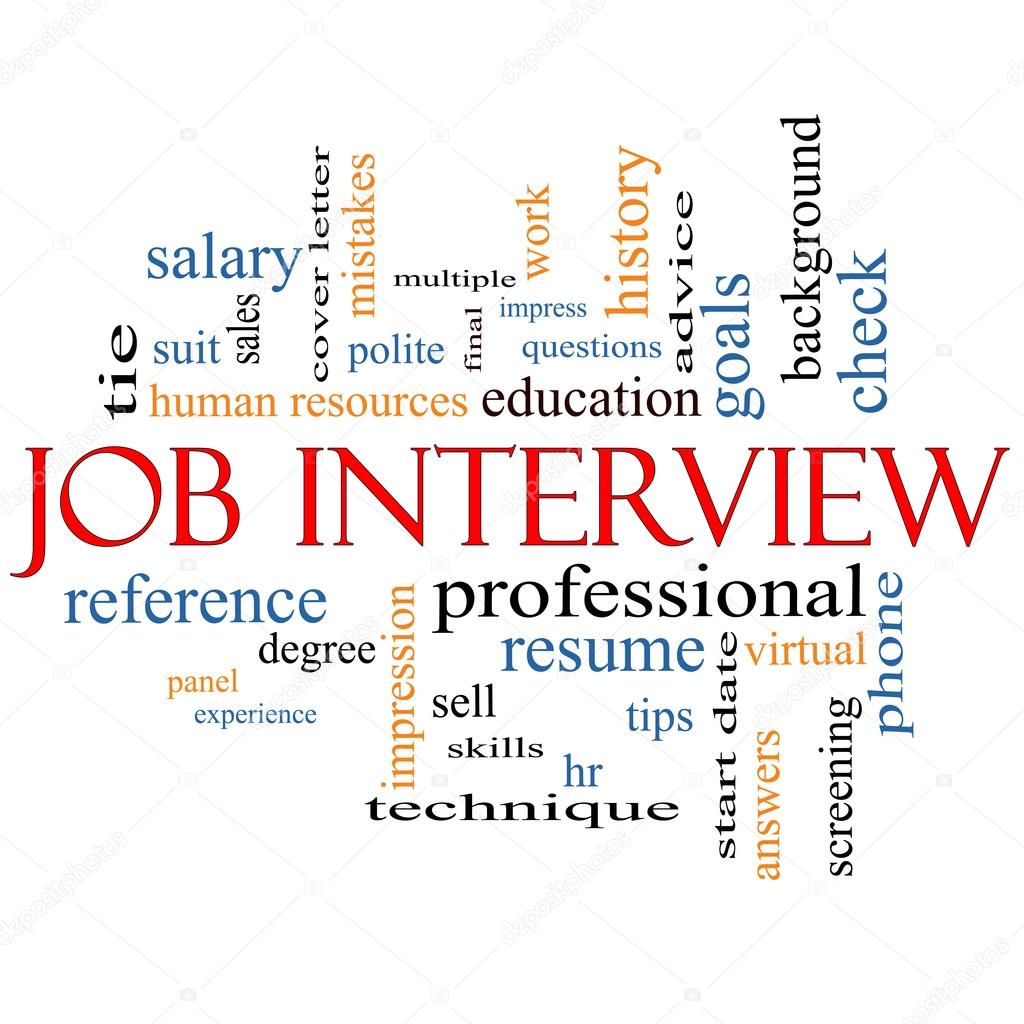 Job Interview Word Cloud Concept — Stock Photo © mybaitshop #19650369