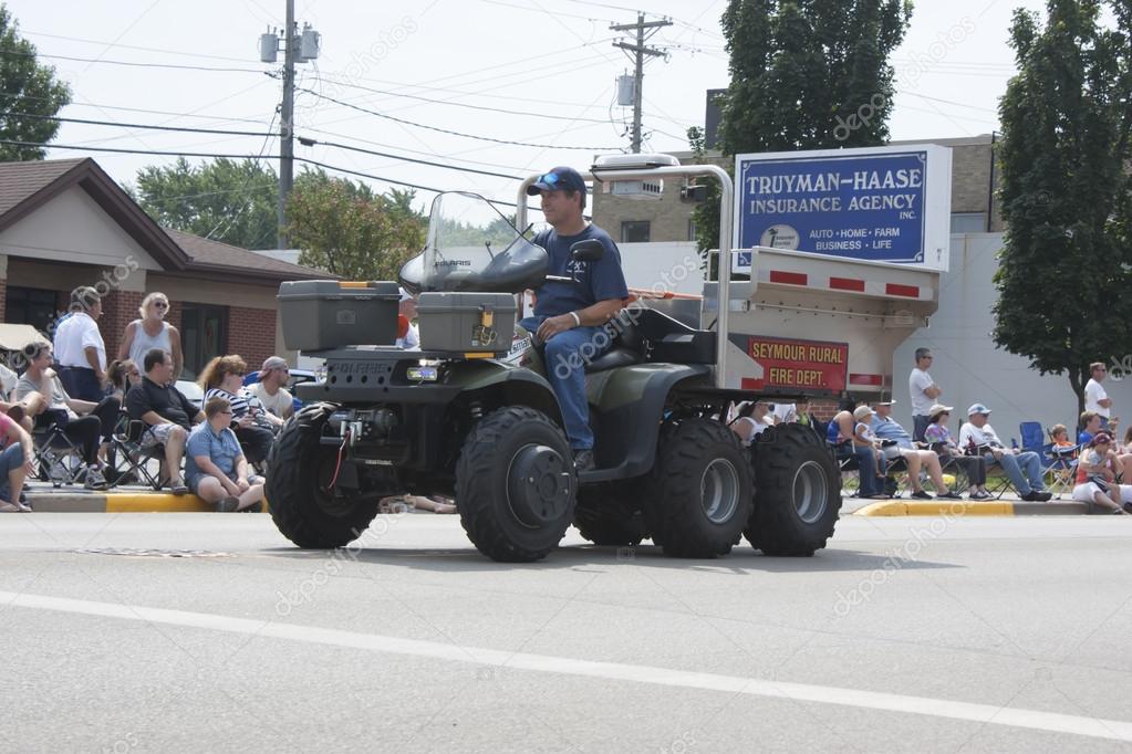 Seymour Polaris Ranger UTV Fire Department Vehicle Side View – Stock ...