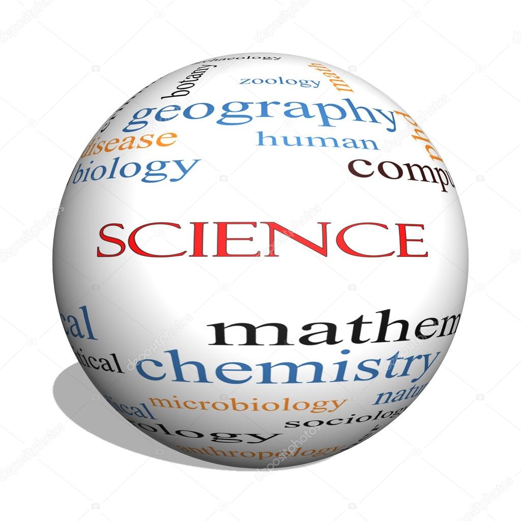 Science 3D Sphere Word Cloud Concept — Stock Photo © mybaitshop #38546705