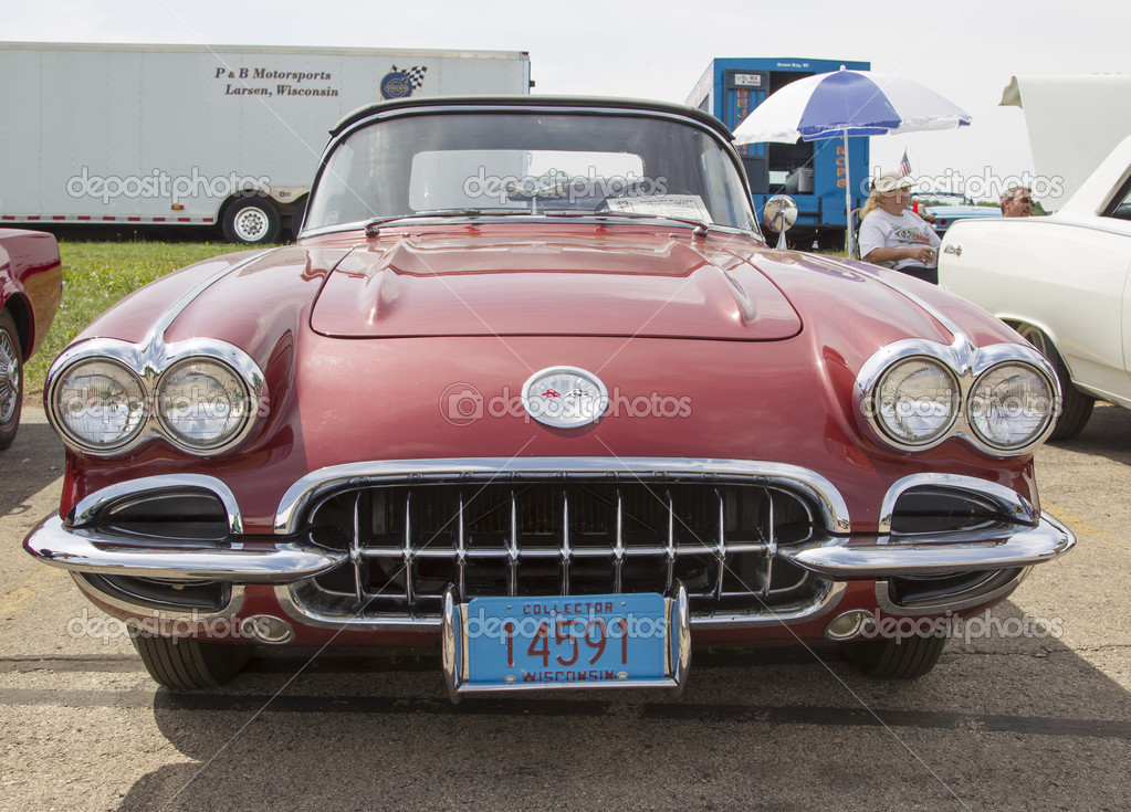 1960 Chevy Corvette Convertible Front View – Stock Editorial Photo ...