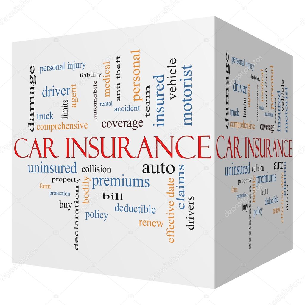 Car Insurance 3D Cube Word Cloud Concept — Stock Photo © mybaitshop ...