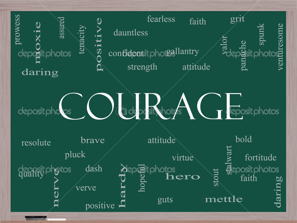 The Word Courage Clipart