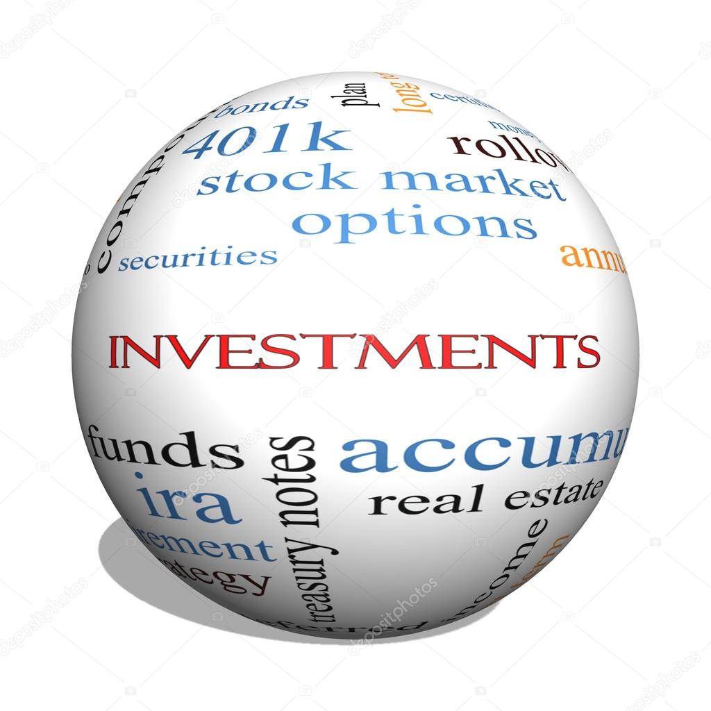 Investments 3D sphere Word Cloud Concept — Stock Photo © mybaitshop ...