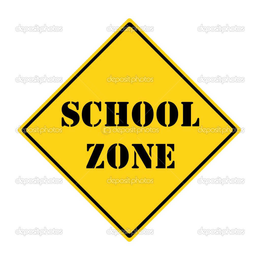 School Zone Sign — Stock Photo #40886589