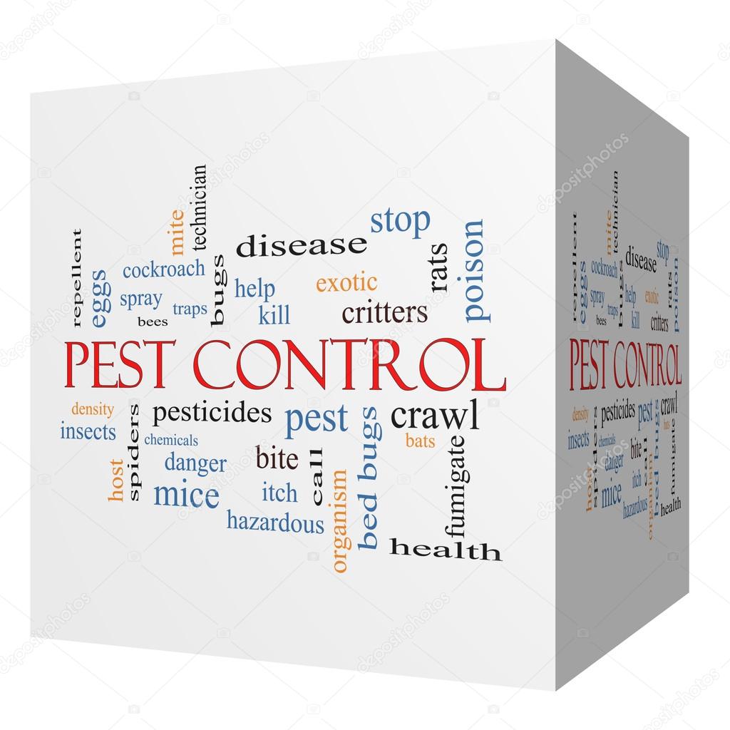 Pest Control 3D cube Word Cloud Concept Stock Photo by ©mybaitshop 42999039