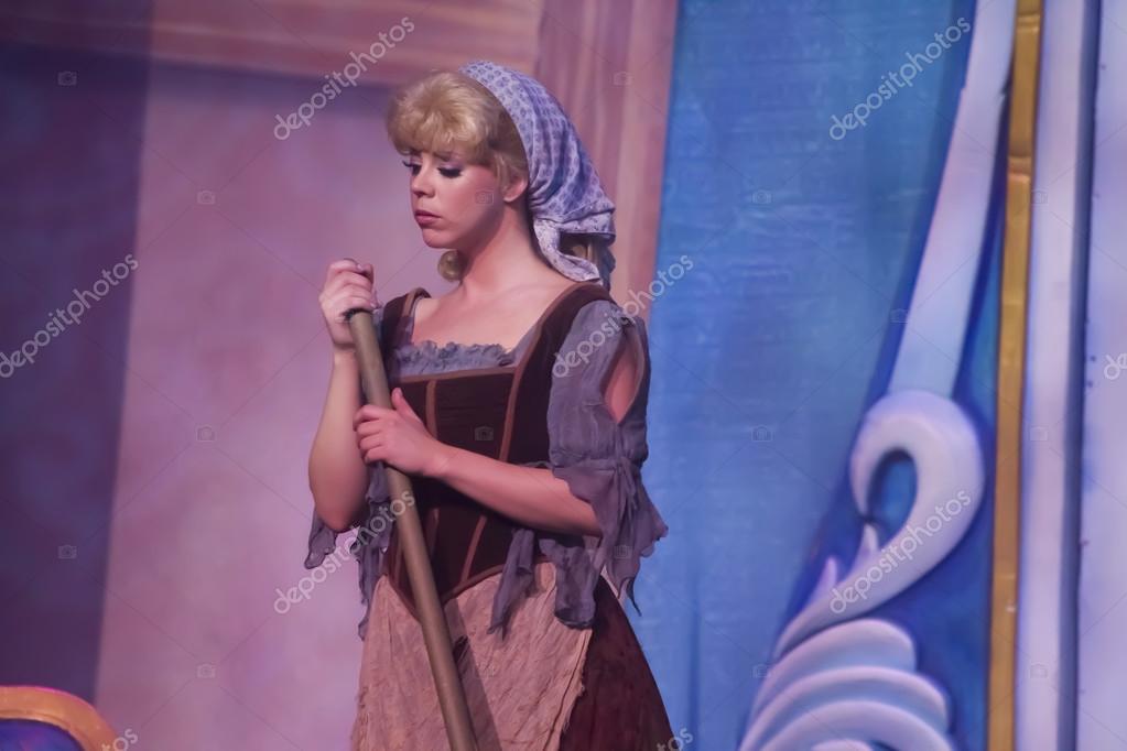 Cinderella in rags with broom – Stock Editorial Photo © mybaitshop ...