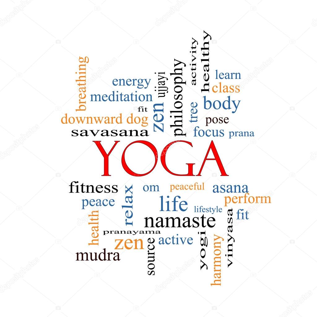 Yoga Word Cloud Concept — Stock Photo © mybaitshop #46635615