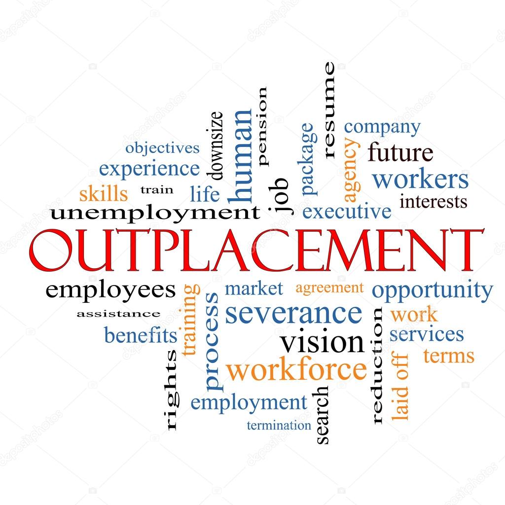Outplacement Word Cloud Concept — Stock Photo © mybaitshop #47597145