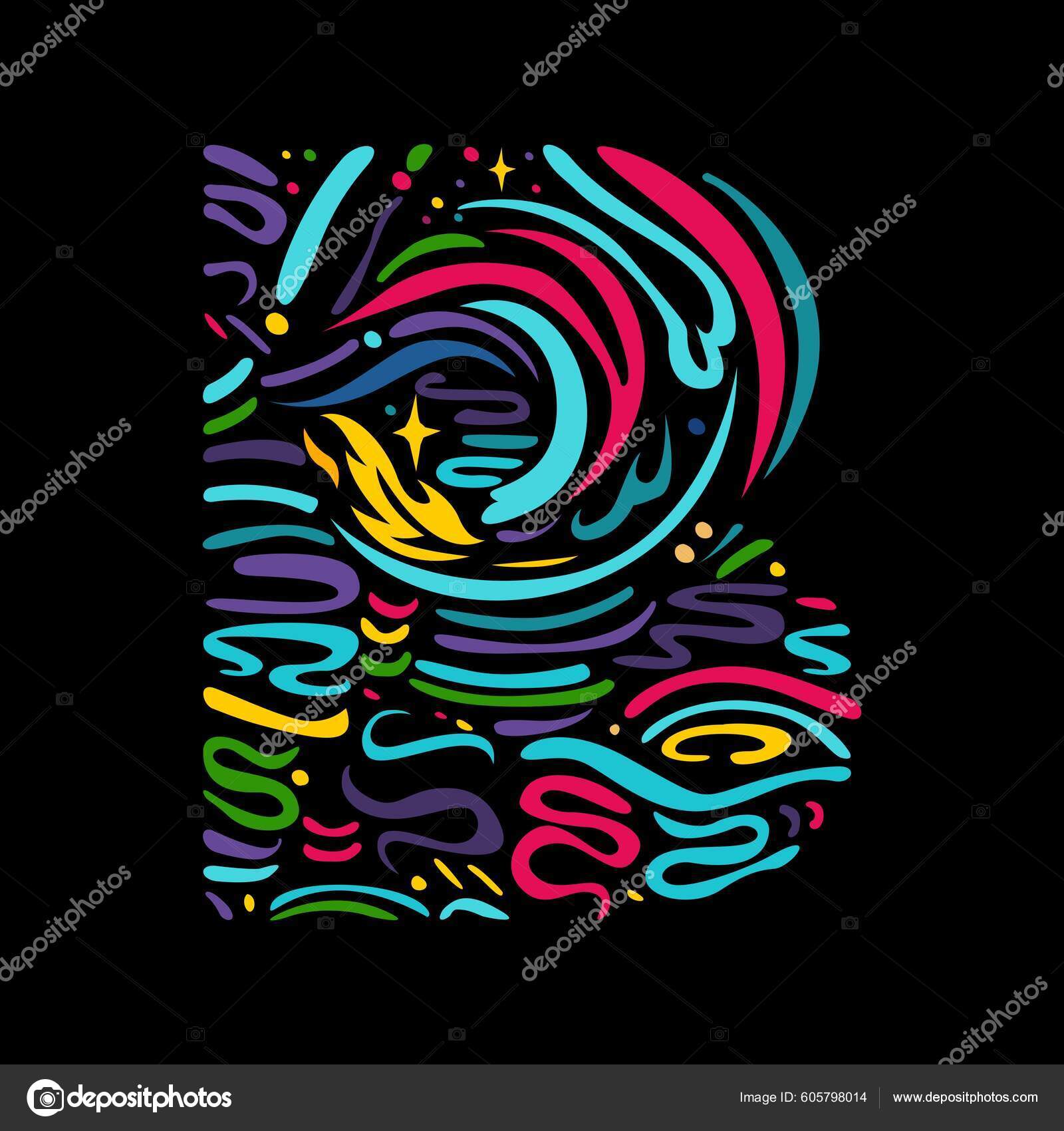 Letter Vector Typo Illustration Stock Vector by ©PICOCIKO 605798014