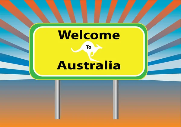 Welcome orange sign Australia Stock Vector Image by ©ekays #120449898