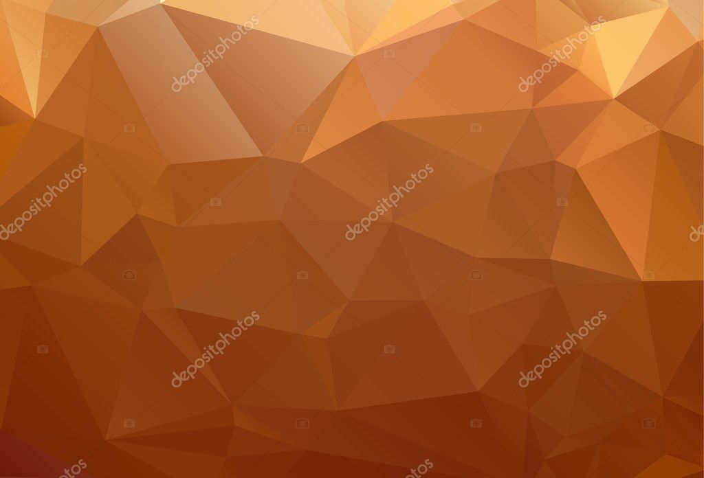Yellow orange brown abstract background polygon — Stock Vector ...