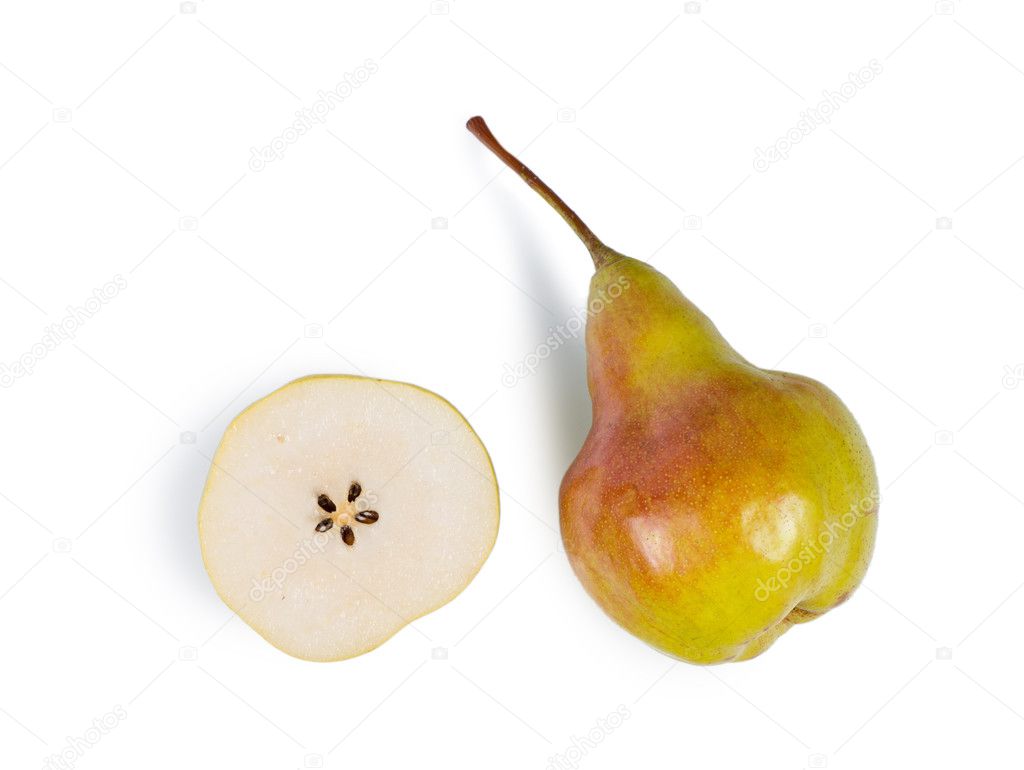 Cross-sectioned and whole pear Stock Photo by ©Vaicheslav 32067339