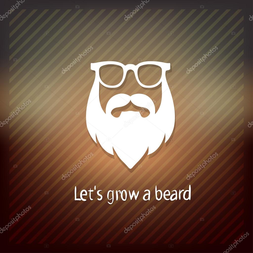 Lets grow a beard. — Stock Vector © wywenka #33362909