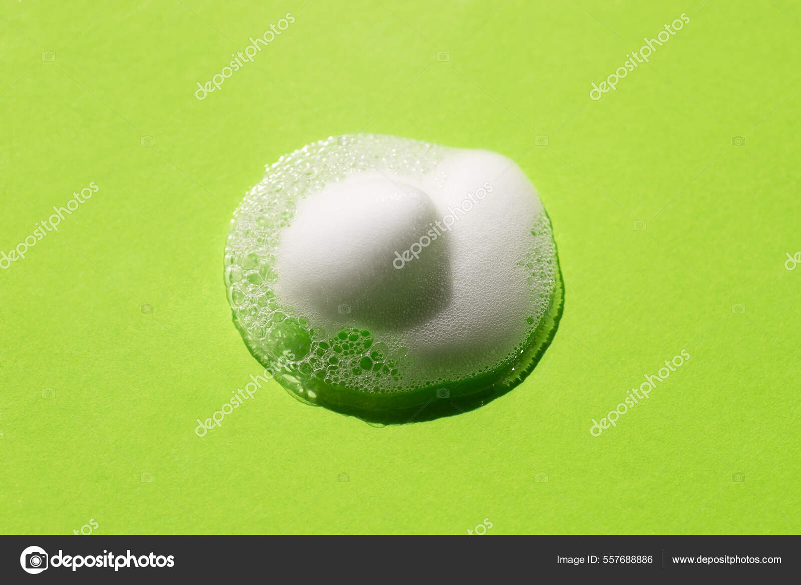 Foam Green Background Soapy Liquid Texture Bubbles Natural Sunshine ...