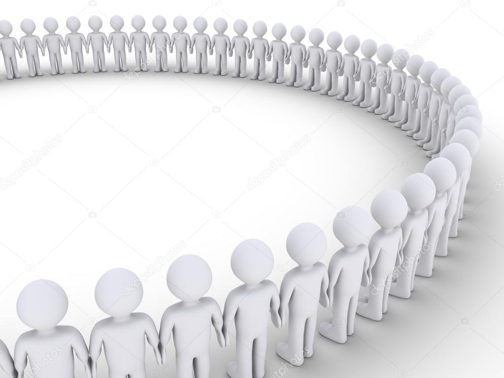People form a big circle — Stock Photo © 6kor3dos #35077115