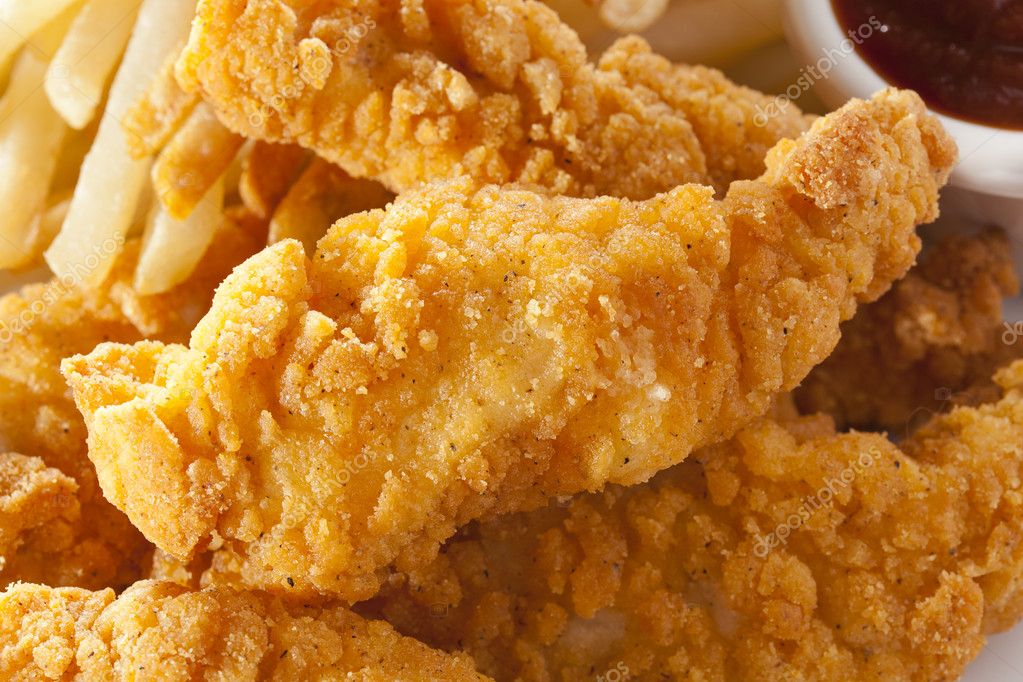 Organic Crispy Chicken Strips — Stock Photo © bhofack2 #19964431