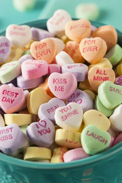 Candy Conversation Hearts for Valentine's Day — Stock Photo © bhofack2 ...
