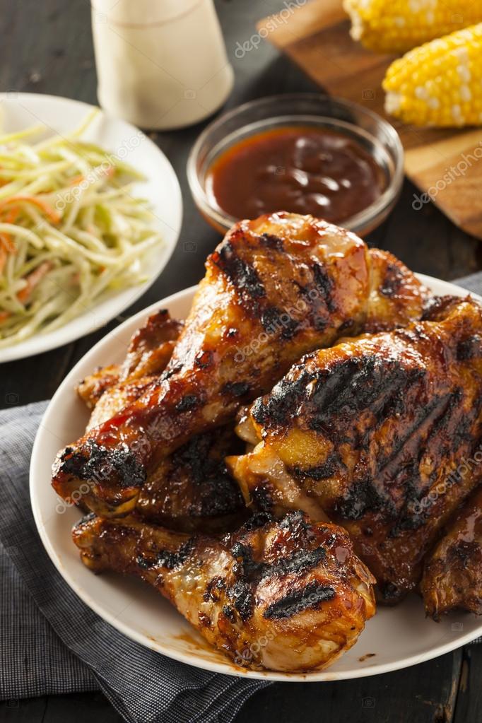 Homemade Grilled Barbecue Chicken ⬇ Stock Photo, Image by © bhofack2 ...
