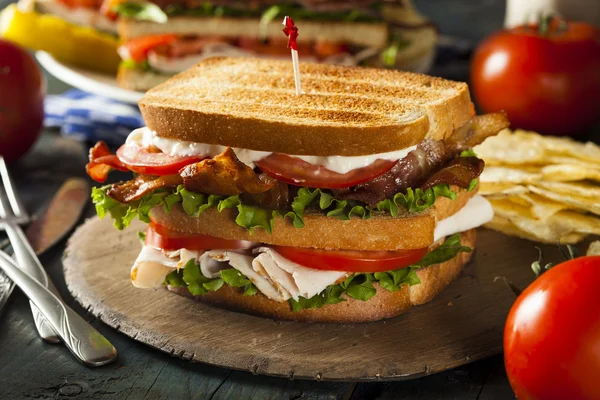 Turkey club sandwich Stock Photos, Royalty Free Turkey club sandwich ...
