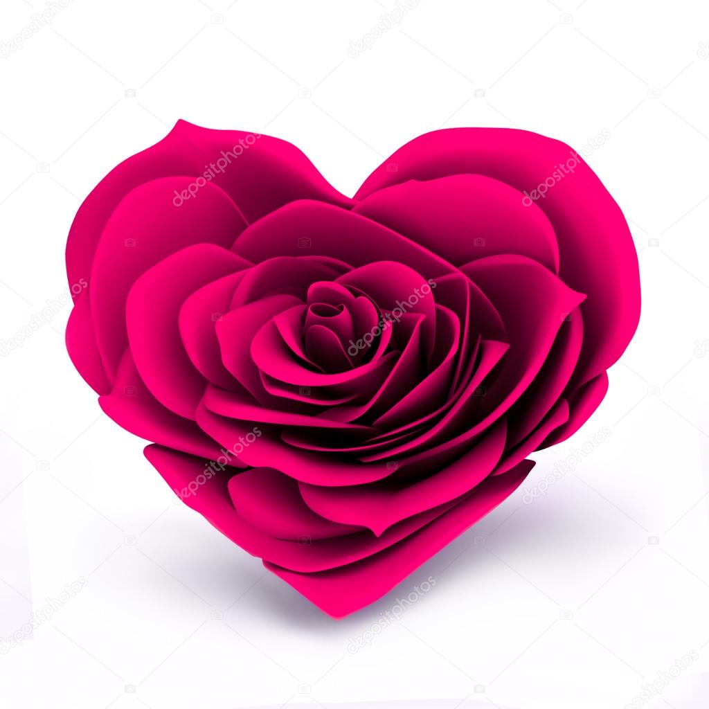 Pink Rose Heart Stock Photo by ©skab3txina 43906591