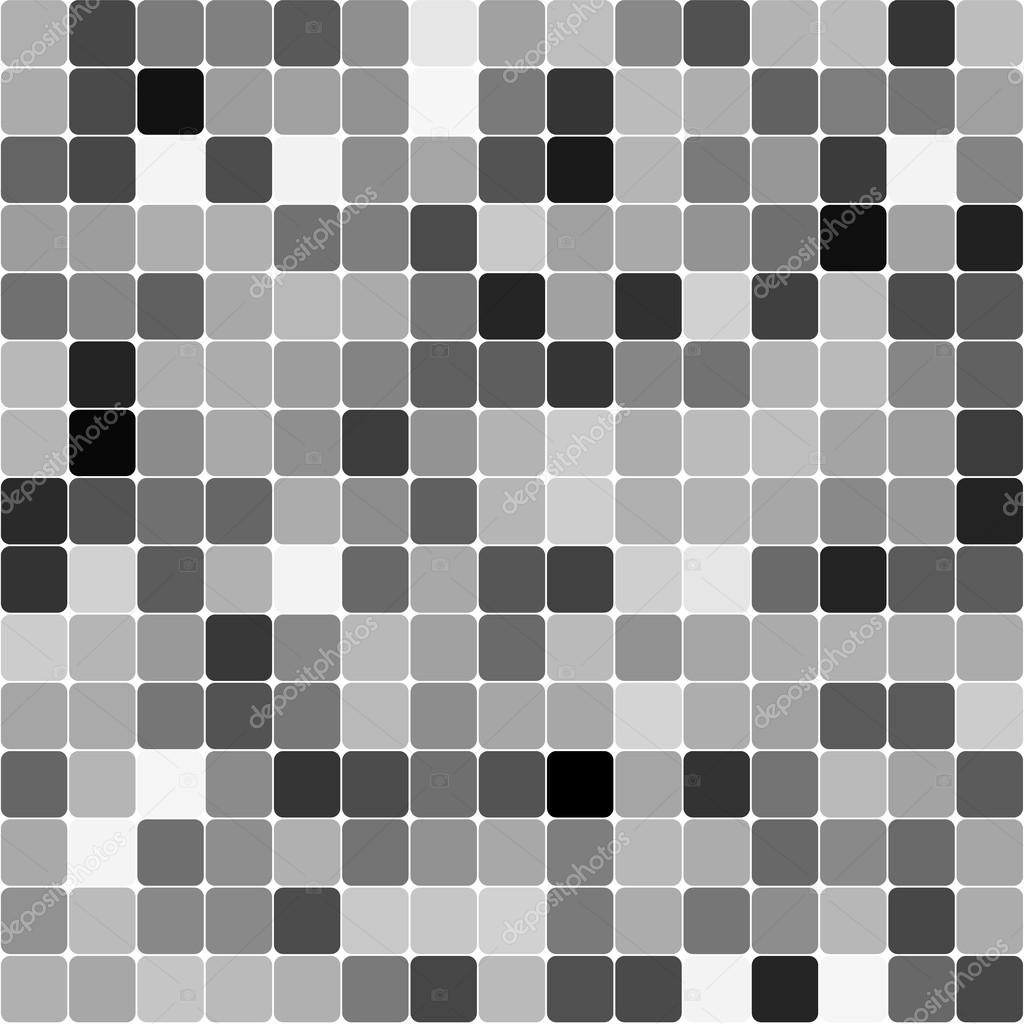 Abstract black and white geometric square seamless pattern, vector ...