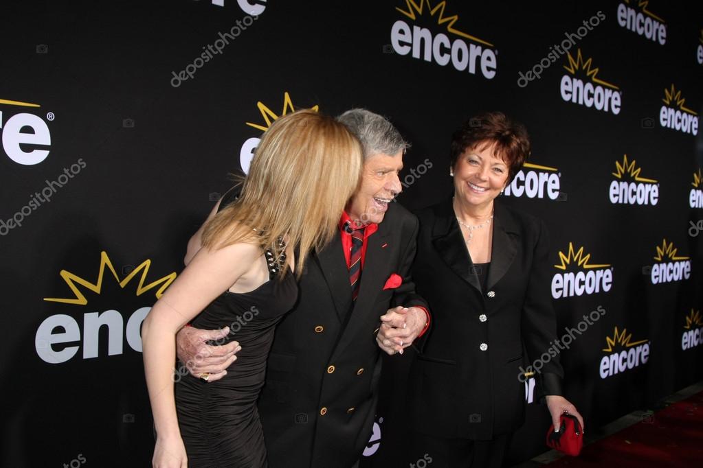 Daughter Danielle Sarah Lewis, Jerry Lewis, wife SanDee Pitnick – Stock ...