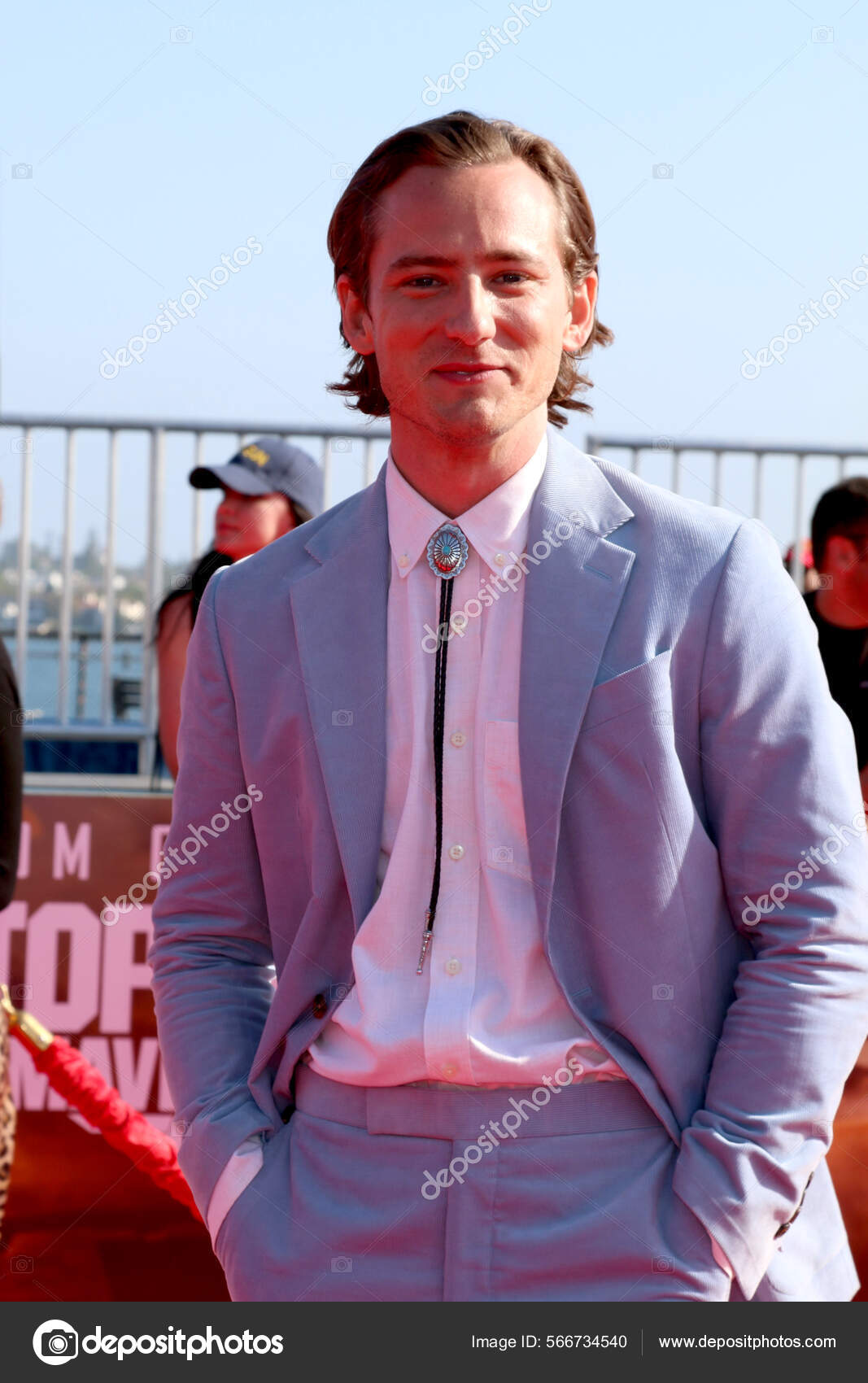 Los Angeles May Lewis Pullman Top Gun Maverick World Premiere — Stock ...