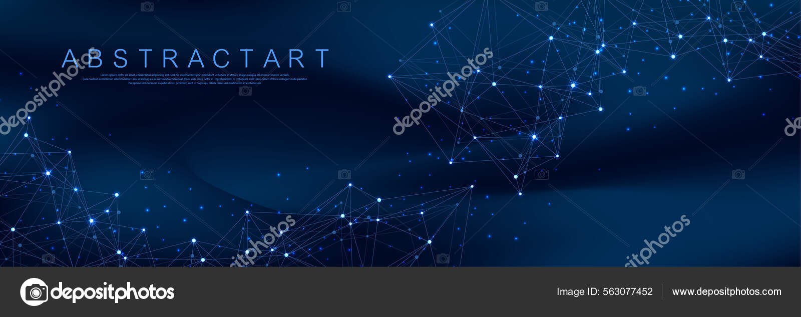 Global network connections with points and lines. Wireframe technology abstract vector ...
