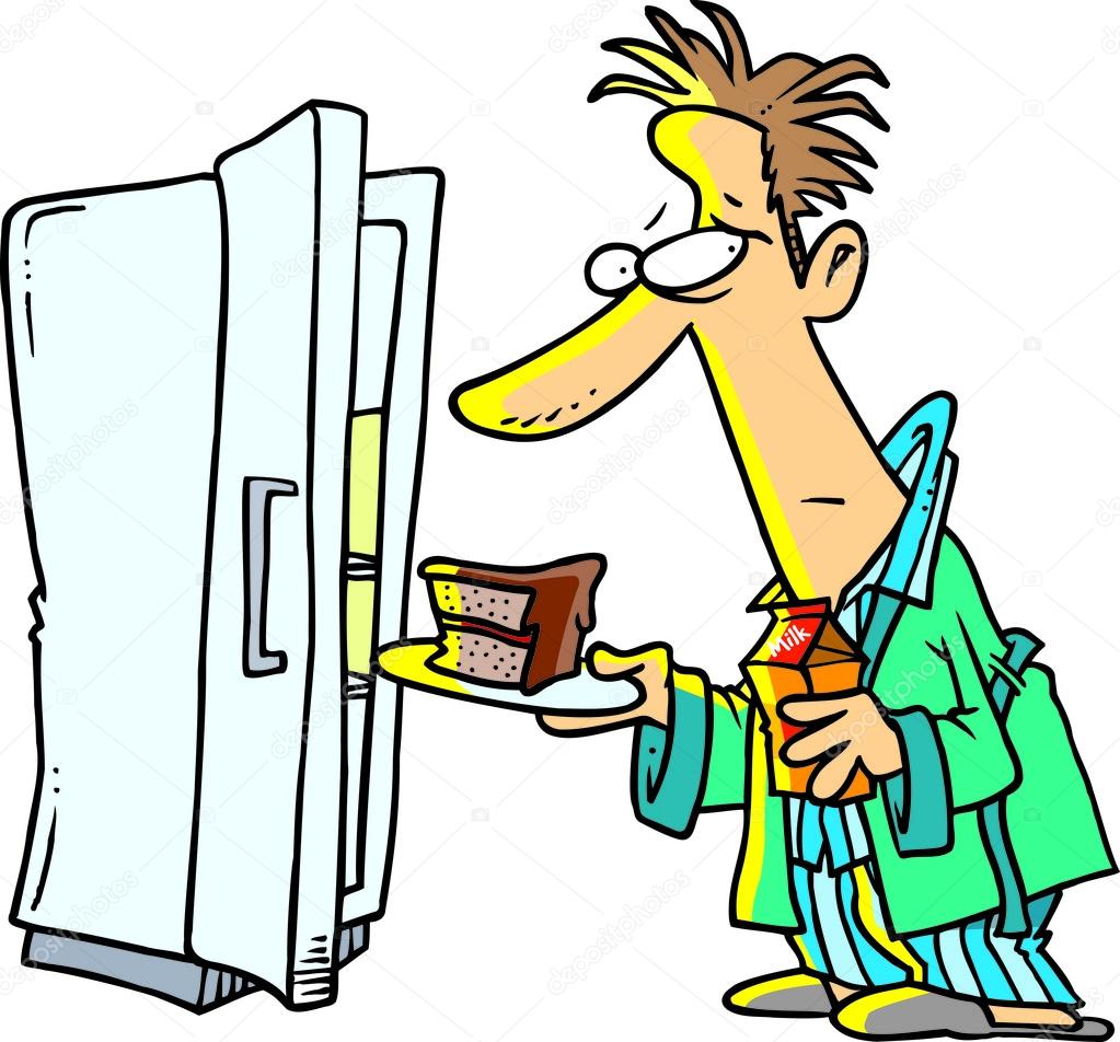 Cartoon Midnight Snack Stock Illustration by ©ronleishman #13916648 Cartoon Midnight Snack Stock Illustration by ©ronleishman #13916648