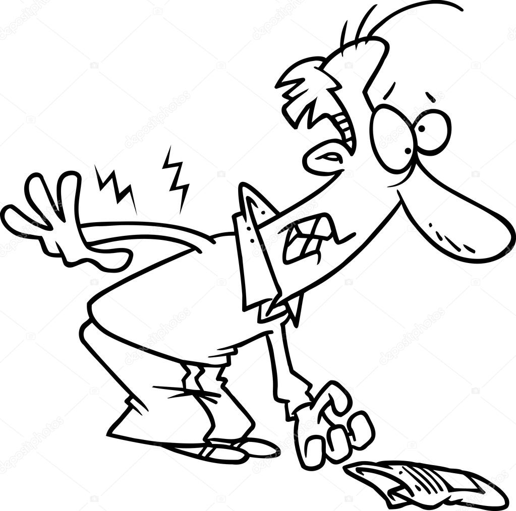 Cartoon Bad Back — Stock Vector © ronleishman #13917713