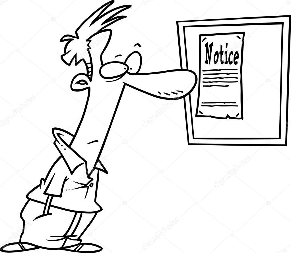 Cartoon Bulletin Board Notice — Stock Vector © ronleishman #13918297