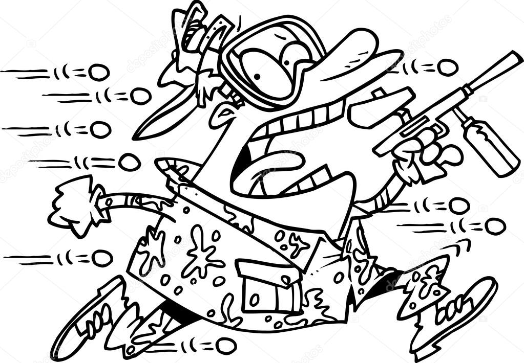 Paintball Coloring Pages