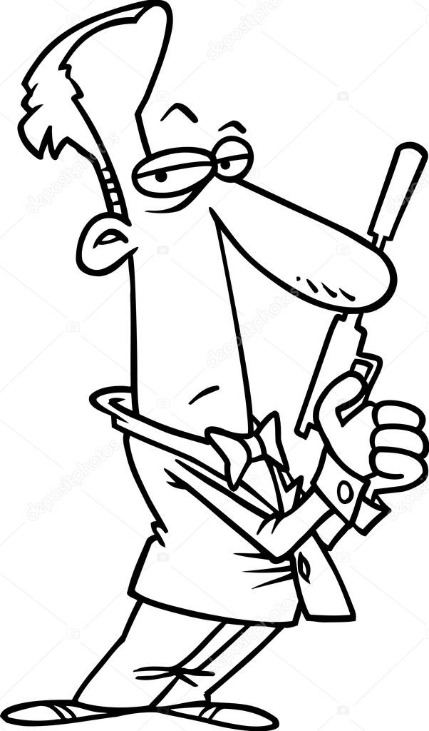 Cartoon Secret Agent Stock Vector Image by ©ronleishman #13918431