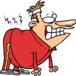 Cartoon back pain — Stock Vector #13979642