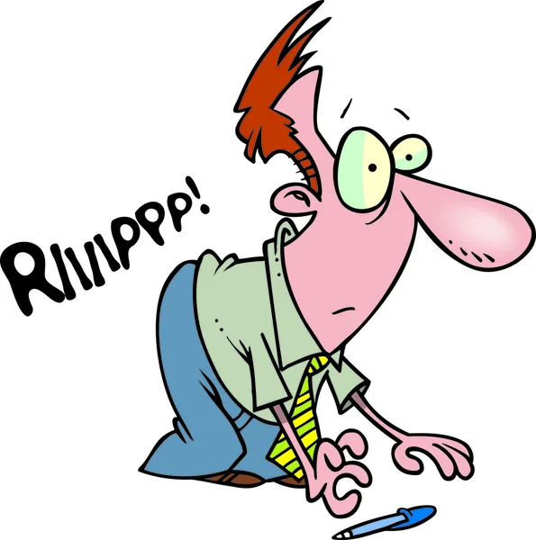 Ripped Pants Cartoon