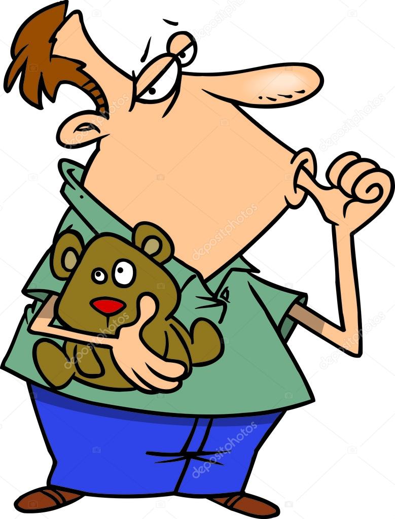 Cartoon Man Baby Stock Vector by ©ronleishman 13941781