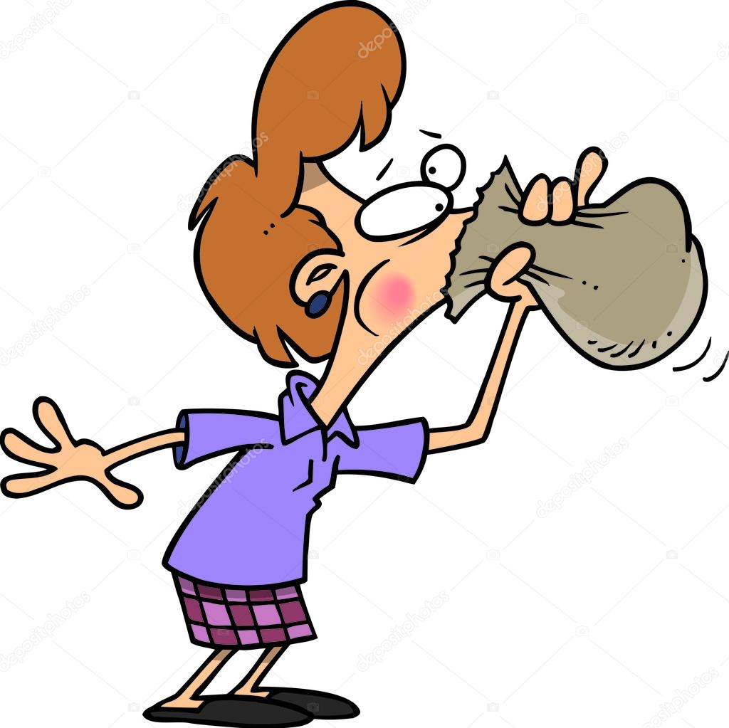 Cartoon Frau hyperventilieren — Stockvektor © ronleishman #13941841