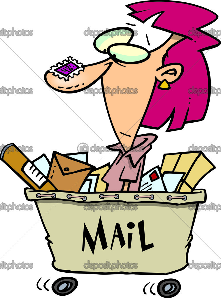 Cartoon Mailroom Worker — Stock Vector © ronleishman #13942304