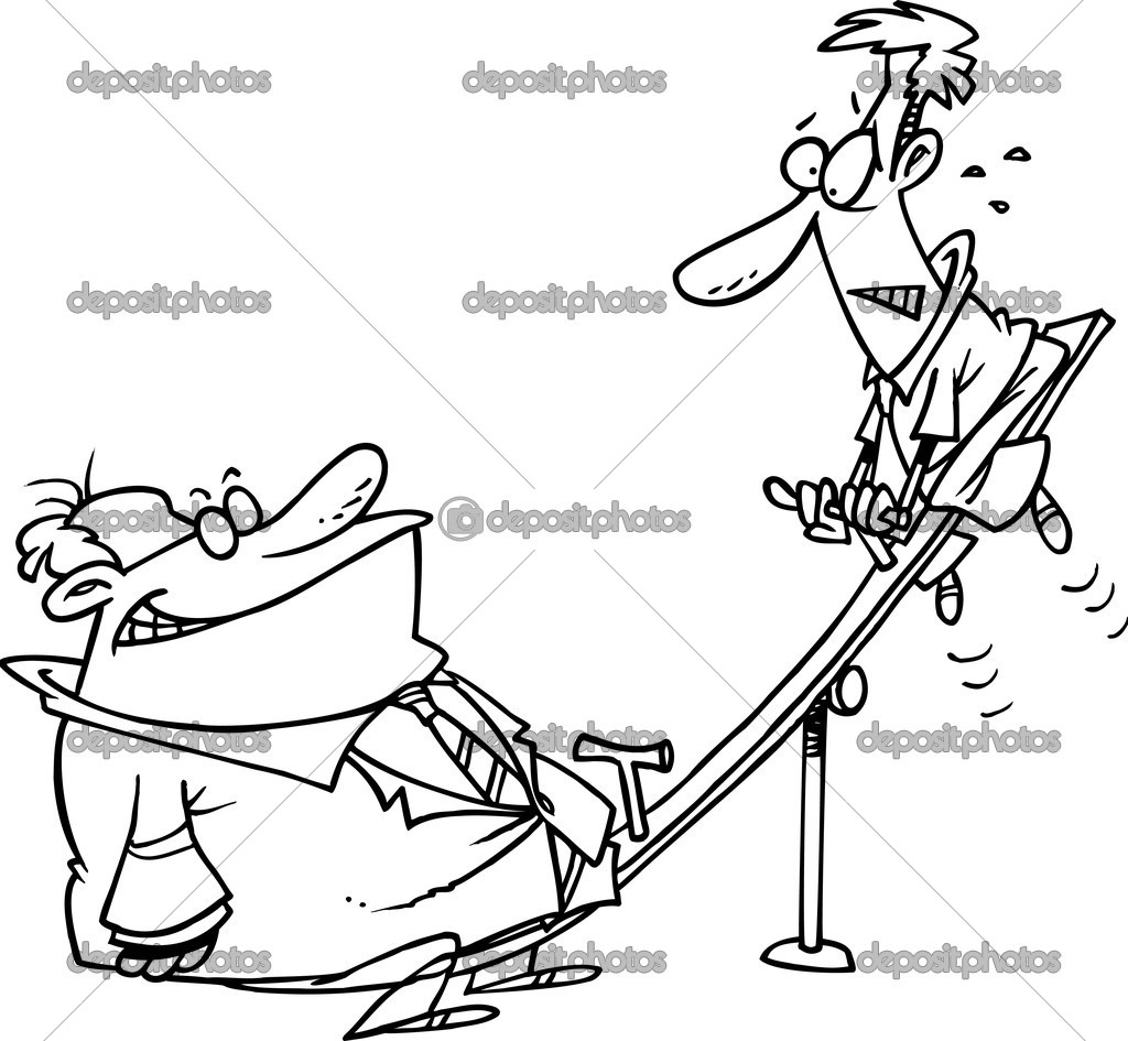 Dibujos animados Negocio Teeter Totter 2023