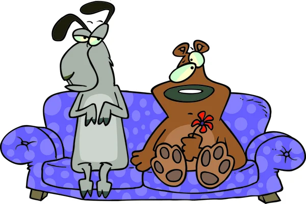 Cartoon Animal Odd Couple — Stock Vector © ronleishman #13950885