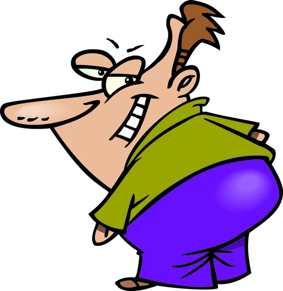 Cartoon secretive guy Stock Vector Image by ©ronleishman #13978330